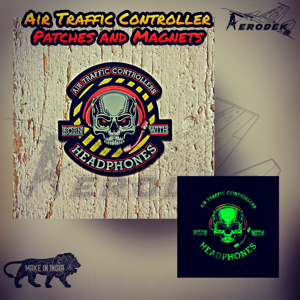 ATC Controller with Headphones Patch – AERODEK STORE